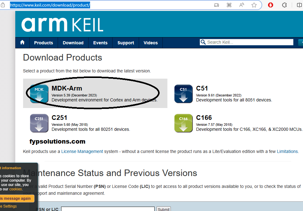 Create New Project in Keil uVision 5 for STM32 | FYP Solutions